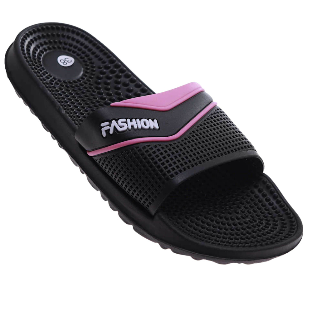 Czarne klapki fakirki na basen /B4-1 17292 T187/ Sklep z obuwiem ...