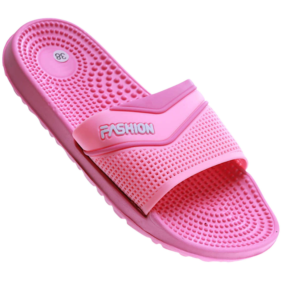 Różowe klapki fakirki na basen /F10-1 17289 T187/ Sklep z obuwiem ...