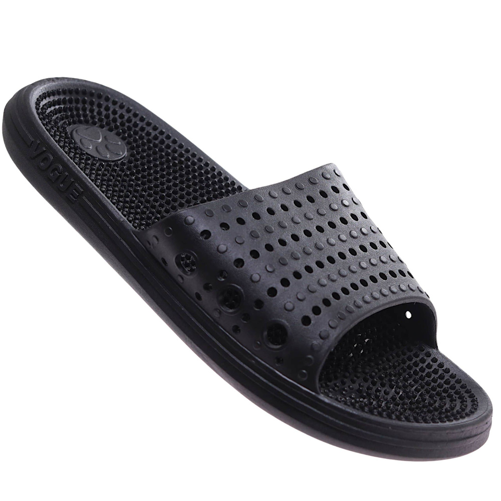 Czarne ażurowe klapki fakirki na basen /B1-1 17295 S185/ Sklep z ...